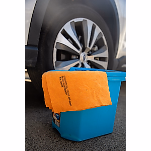 The Original Quality German Shammy Wholesaler since 1983, 6 MIDNIGHT BLACK XL 20x28 inch, Authentic 260 Gram Chamois Cloths, Super Absorbent Chamois Towels for car, pet, kitchen, BONUS KITCHEN SHAMMY!