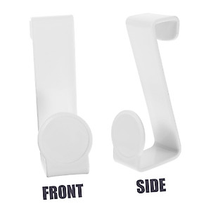 UKCOCO 2pcs multifunctional z hook kids potty hook door hook hangers over The door Hook washbasin hangers cabinet handle Household Organize Hook towel white plastic child hat hook