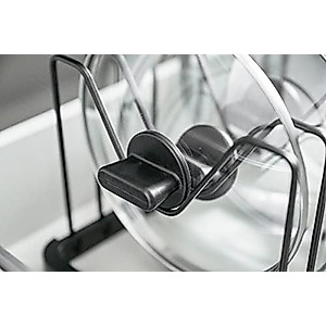 Yamazaki Home Tower Adjustable Lid & Pan Organizer – Kitchen Drawer Storage Shelf Rack.