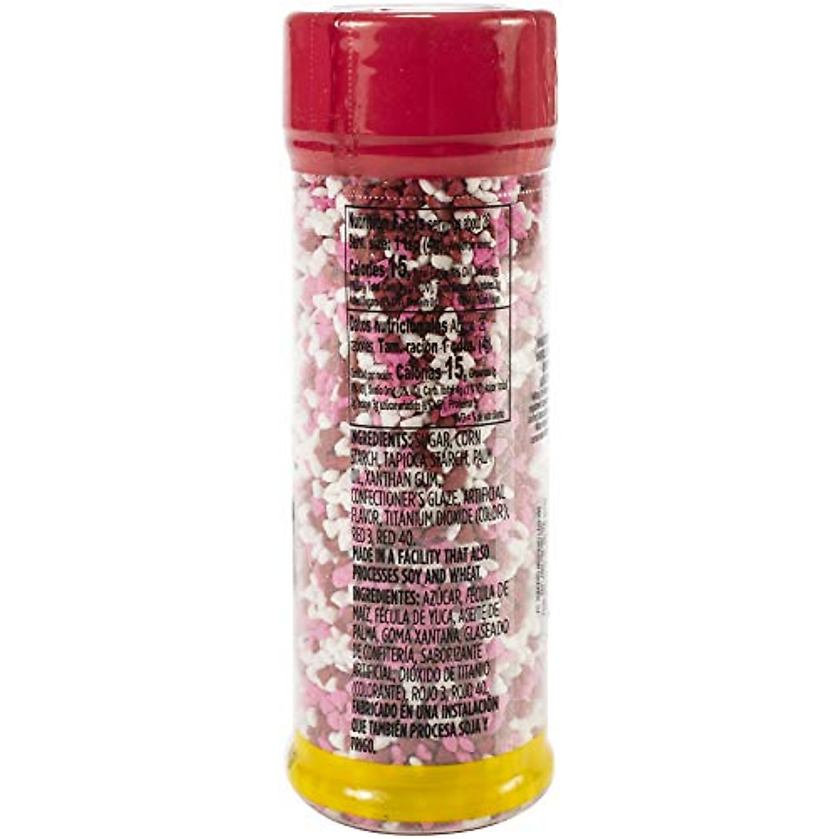 Food Items SPRINKLE MIX RD/PK/WHTE, us:one size, Red, Pink & White Micro Hearts