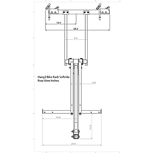 Softride Hang2, 2-Bike Hitch Mounted Rack for 2" and 1.25”, Swings Down with Bicycles Loaded, Allows Trunk, Hatch, or Tailgate Access. Cars, SUVs, Vans, or Trucks (27041)