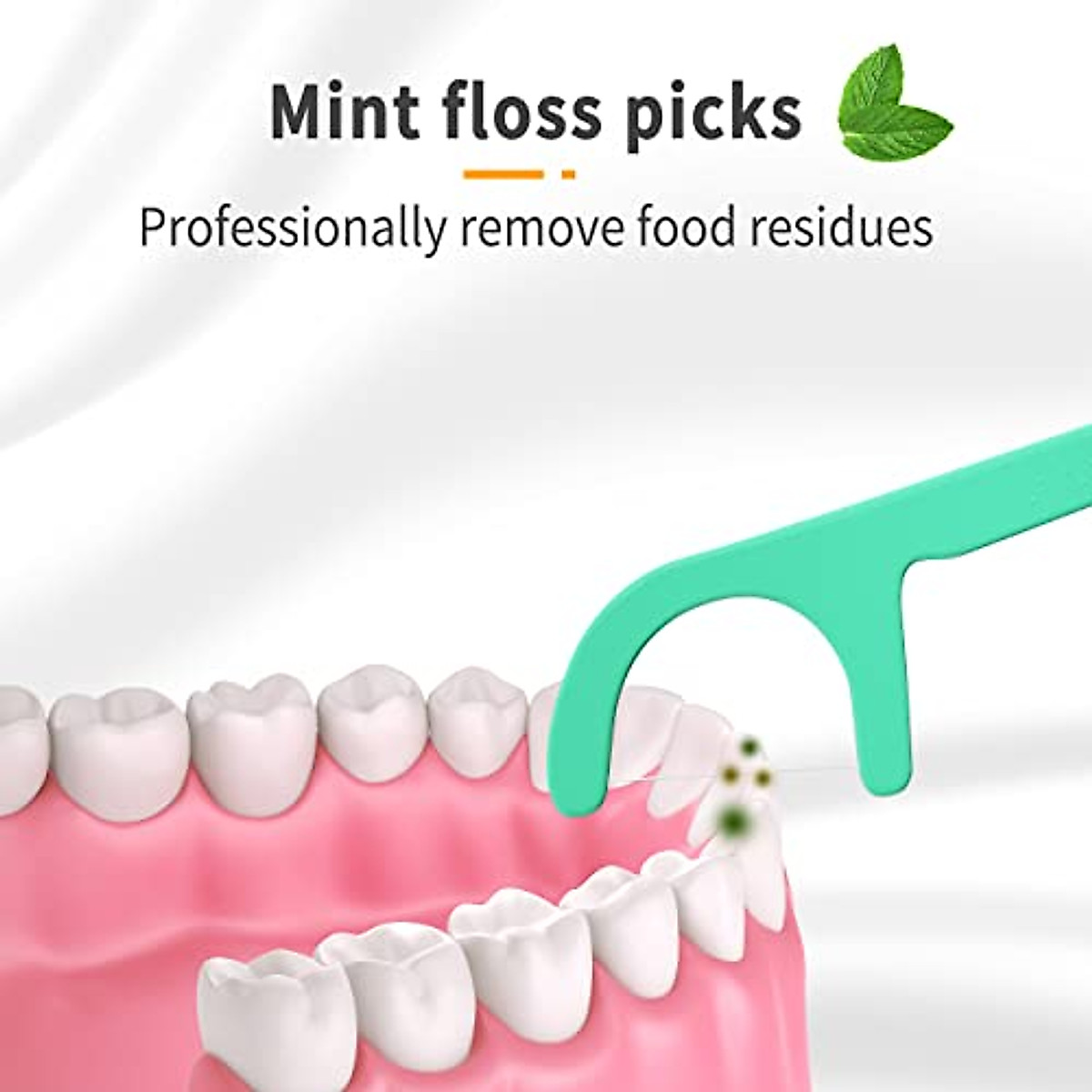 Mint Dental Floss Picks,Tooth Picks Flossers for Adults，600 Count with a Portable Travel Cases Floss