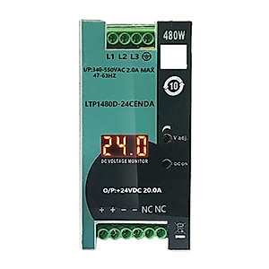 480w 24V 48V Three-Phase High-Power Rail Type Industrial Switch Power Supply, Digital Display DC Stabilized Power Supply(LTP1480D-48CENDA)
