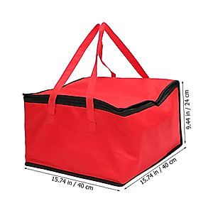 CALLARON 1pc Bag Heavy Duty Tote Coffee Chiller Cooler Take-Out Food Backpack Pizza Pizzazz Insulated Food Drink Carrier for Cake Container Non-Woven Fabric Meals Seafood