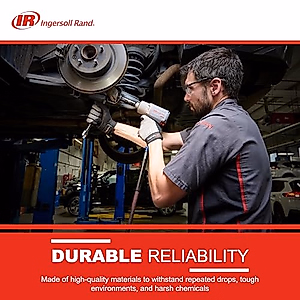 Ingersoll Rand 2115TiMAX 3/8" Air Impact Wrench, 300 ft-lbs Torque, Titanium Hammer Case, Friction Ring Retainer, Pistol