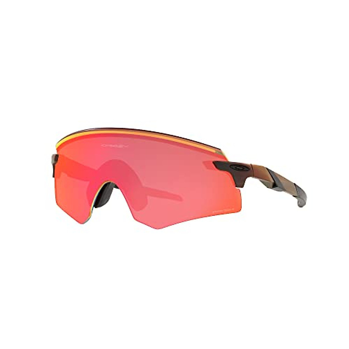 Oakley Men's OO9471 Encoder Rectangular Sunglasses, Matte Red Colorshift/Prizm Trail Torch, 36 mm