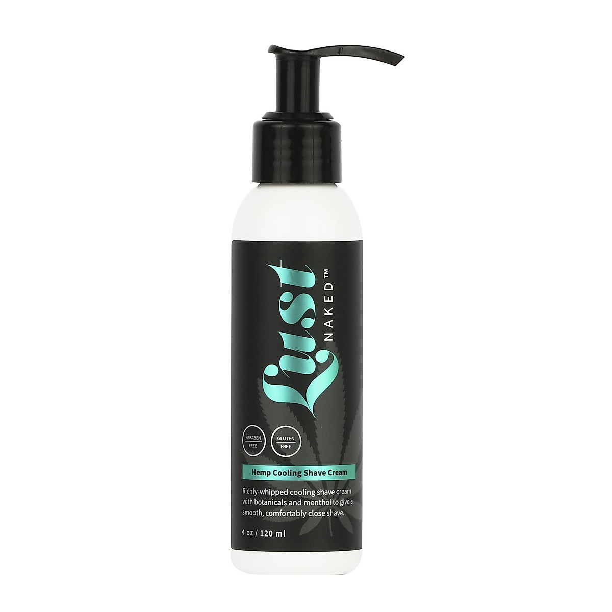 Lust Naked - Hemp Cooling Shave Cream, Menthol Shave Lotion, Shaving Cream Gel, 4.0 oz.
