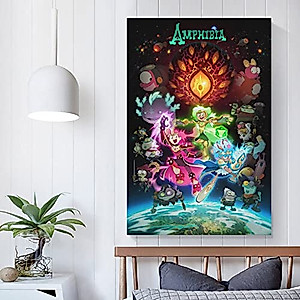 EMPTYZ Amphibia Classic Cartoon Canvas Art Poster and Canvas Wall Art Living Room Posters Bedroom Painting, Wall Art Picture Print Modern Family Bedroom Decor Posters 12x18inch(30x45cm)