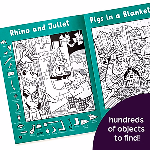 Highlights Hidden Pictures 2023 Activity Books for Kids Ages 6 and Up, 4-Book Set of Travel-Friendly Screen Free Seek and Find Fun, Books Double as Coloring Books