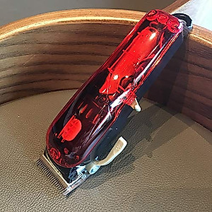 Clear DIY Back Housing, Transparent Back Cover for 5-Star Series Cordless Magic Clipper #8148 (Trasparent) … (Red)