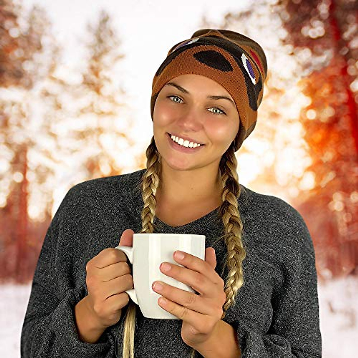 Controller Gear Authentic and Officially Licensed Animal Crossing: New Horizons - Celeste Floral Knit Beanie Foldover and Tom Nook Beanie [2 Pack] - Not Machine Specific