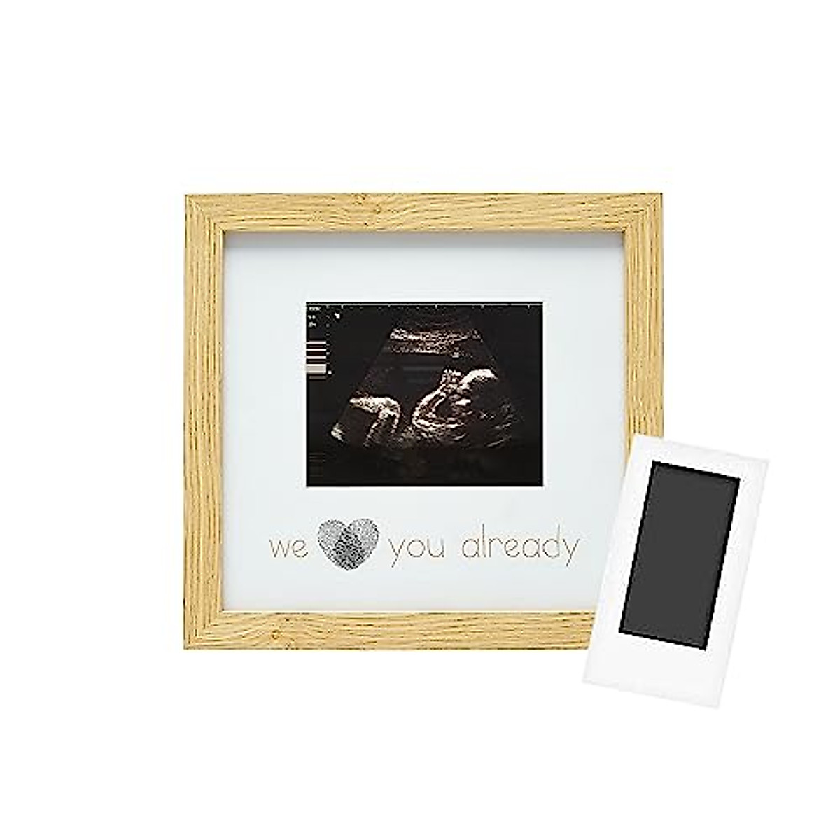 Reece Studio Thumbprint Sonogram Picture Frame, Gender Neutral Baby Keepsake Frame, Family Keepsake, With Included Ink Pad For Mom And Dad's Thumbprints