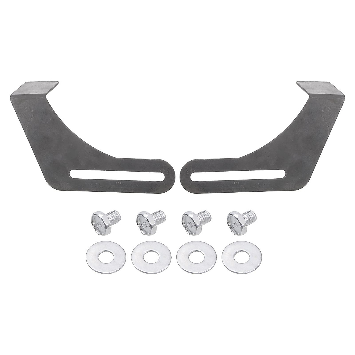 HARFINGTON 2pcs Bench Grinder Tool Rest 9.84" Carbon Steel Bracket Tool Part Set with Screw for Bench Grinder Polisher, Black