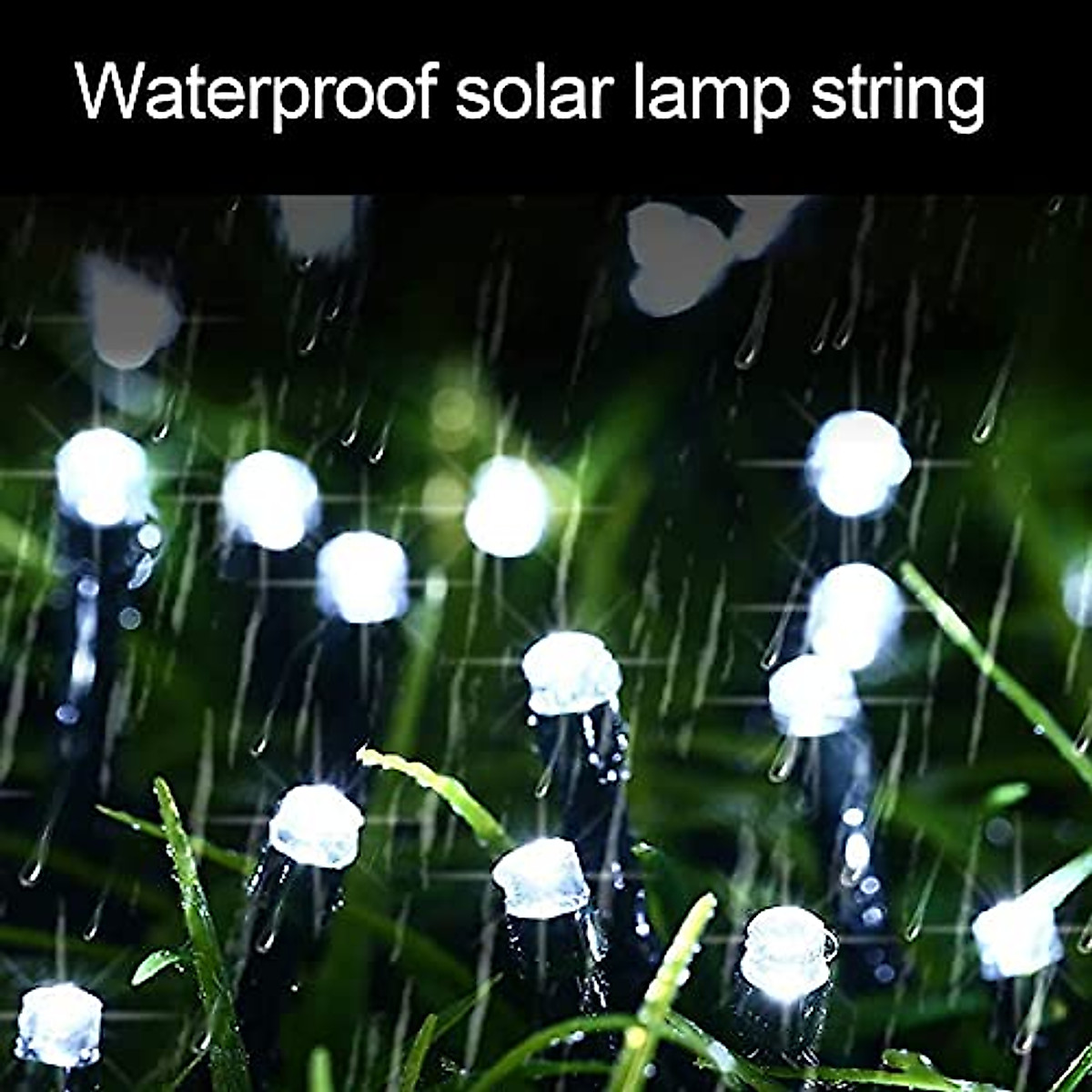 SUMSAYEI Solar String Lights multisize LED 8 Modes Solar Powered Outdoor Lighting Waterproof Christmas Fairy Lights for Xmas Tree Garden Homes Ambiance Wedding Lawn Party Decor
