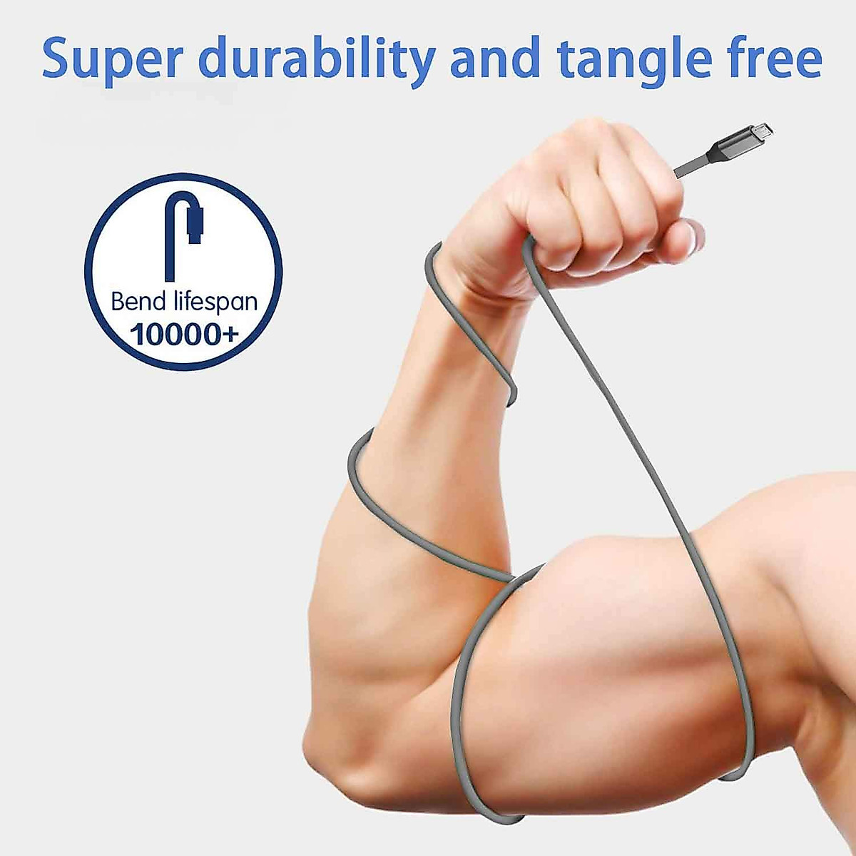 Micro USB Charger Cable 6FT 3Pack Android Charging Cord for PS4,Xbox One Controller,Amazon Echo Dot,Kindle Fire eReaders,Cameras,Samsung Galaxy S7 Edge J7 J5 Tab S2,Note 5,LG G4 G3L K40,Moto E6 E5 G4