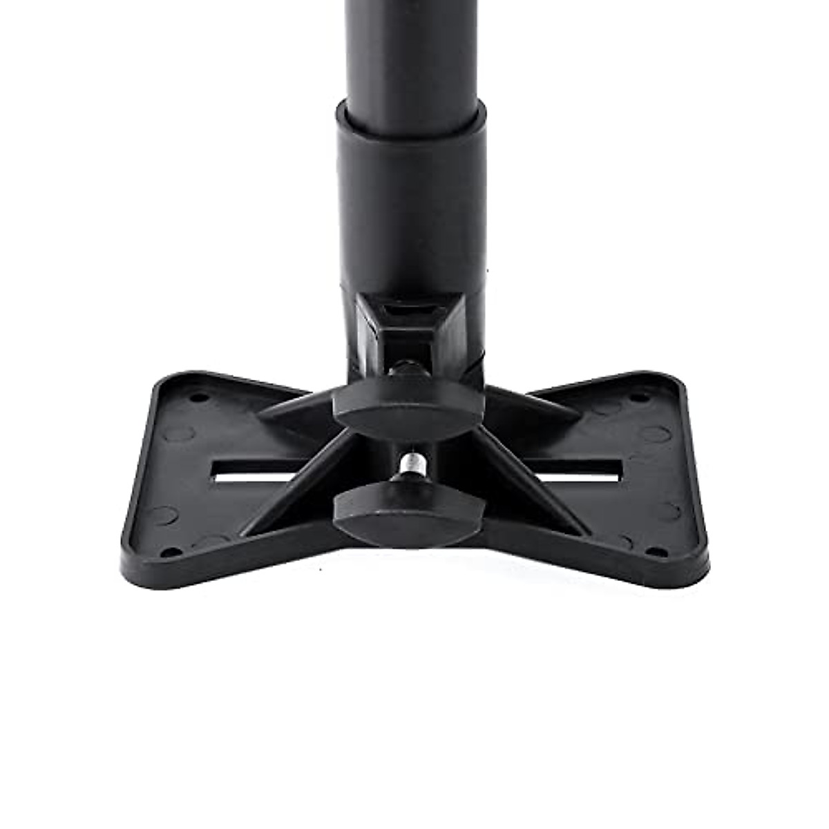 QWORK Undermount Sink Brackets Kit, 2 Pack Steel Undercounter Sink Stand Adjustable Support Sink Leg, Sink Repair Bracket Kit, for Kitchen and Bathroom (17.7-30.3"), Black