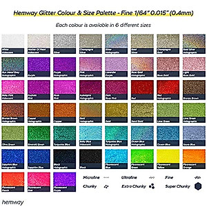 Hemway Craft Glitter 100g / 3.5oz Glitter Flakes for Arts Crafts Tumblers Resin Epoxy Scrapbook Glass Schools Paper Halloween Decorations - Fine (1/64" 0.015" 0.4mm) - Rose Gold