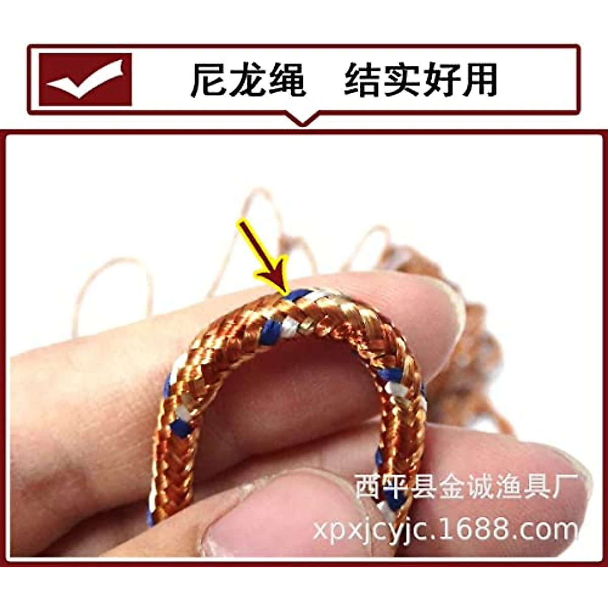 All-Purpose Clothesline, 0.2 inch X 11 Yard (10 M) Nylon Braided Rope, Weather Resistant Laundry Line Cord for Hanging and Drying, Portable Lightweight Indoor Outdoor Travel - Pack of 3