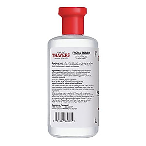 Thayers Facial Toner, Witch Hazel with Aloe Vera, Rose Petal, 12 Fl Oz
