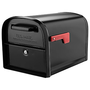 Architectural Mailboxes 6300B-10 Oasis 360 Locking Parcel Mailbox, Extra Large, Black, 6300B-10