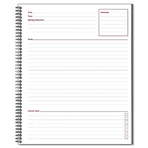 MEA06132 - Side-Bound Guided Business Notebook