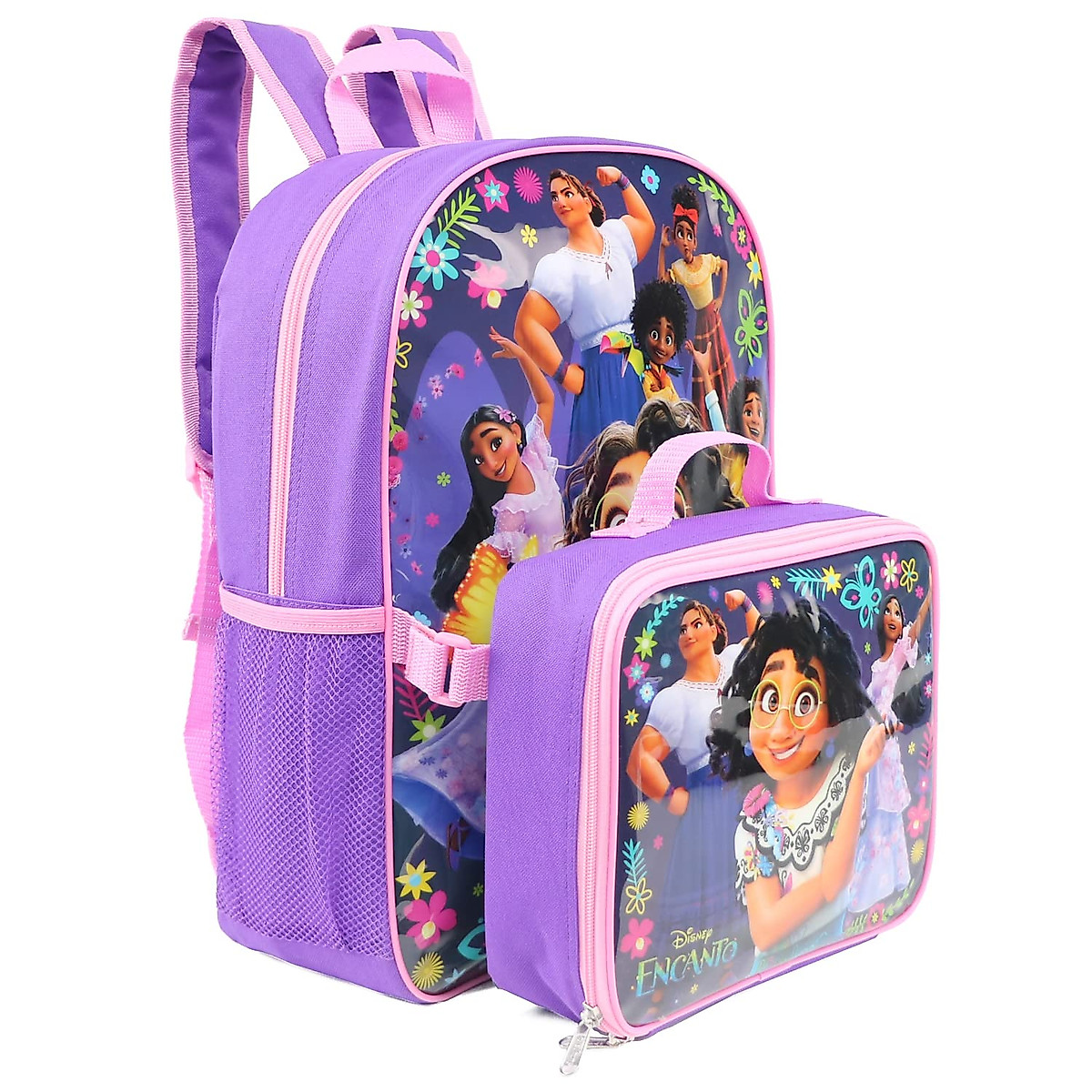 Ruz Encanto 16' Full Size Mirabel Backpack Lunchbox Set Bookbag School Set