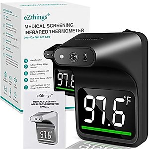 REED Non-Contact Medical Screening Forehead Thermometer for Physician Offices and Hospitals (Mounted)