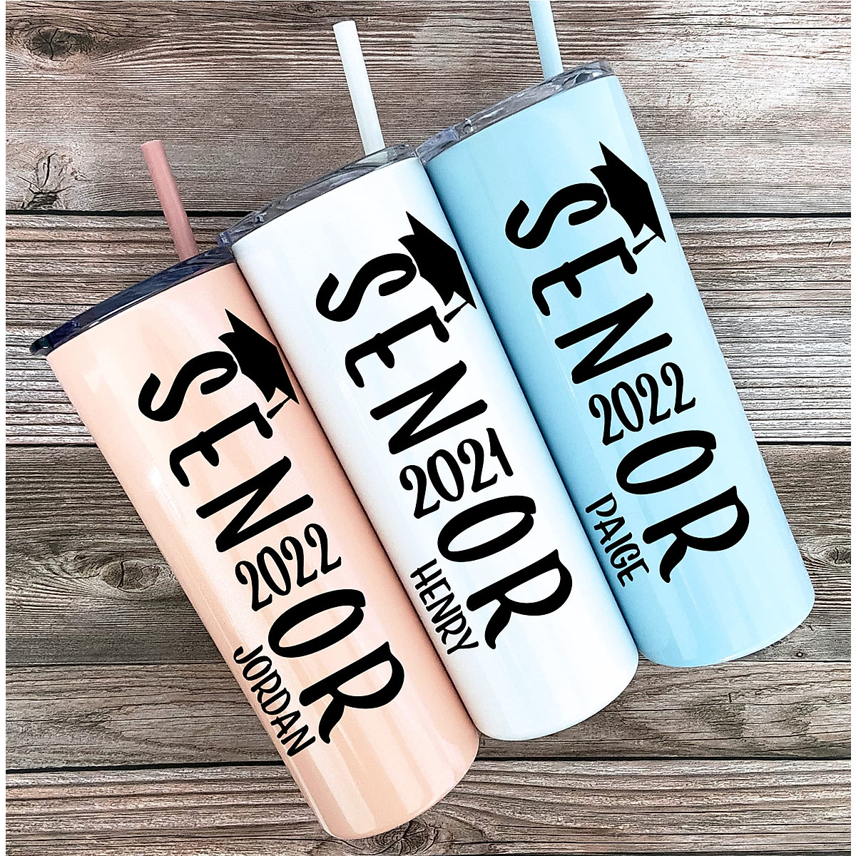 AVITO 20 oz Personalized Graduation Gift, Graduation Tumbler, Class of 2022 & 2023, Graduation Gift for Her, Class of 2022 & 2023, Seniors 2022 2023, Personalized Graduation Gift
