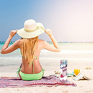 VACVOU 2 Pack Sublimation Tumblers 20 oz Skinny Straight, Double Wall Insulated Stainless Steel Sublimation Tumblers Cups with Lid and Straws Sublimation Blank Tumbler for DIY Gift