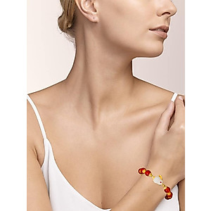 YANCHUN 2023 Rabbit Year Bracelet for Women Chinese Zodiac Animal Charm Bracelet Lucky Carnelian Jade Rabbit Bracelet