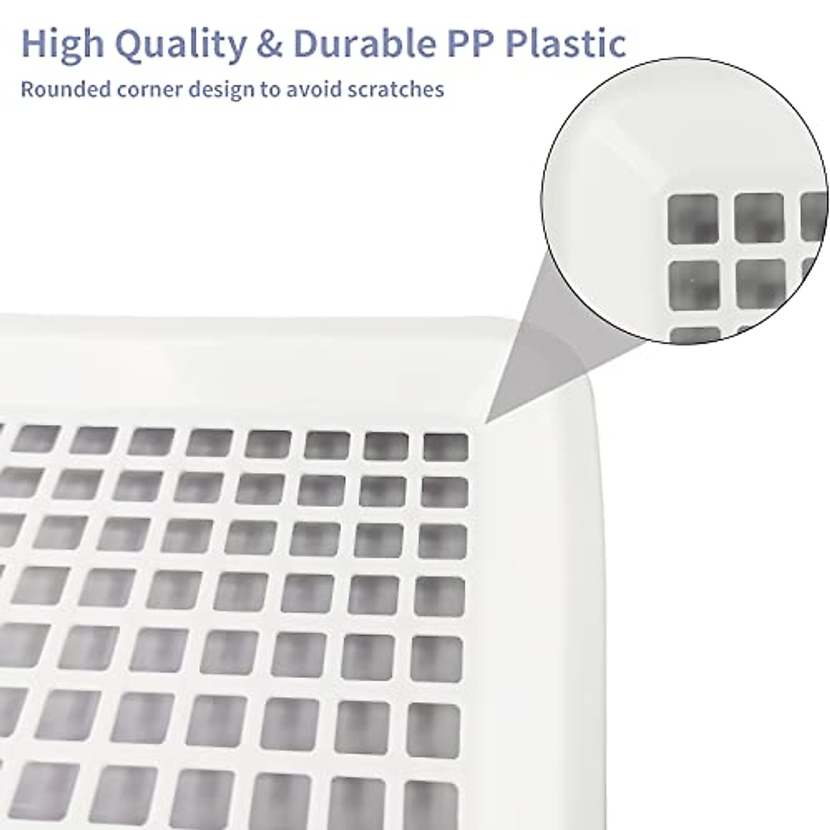 Fhiny Guinea Pig Litter Box, Small Animal Potty Training Rabbit Bedding Litter Pan with Disposable Cage Liners Square Cage Accessories for Guinea Pigs Rabbits Bunny Chinchillas Ferrets (Random Color)