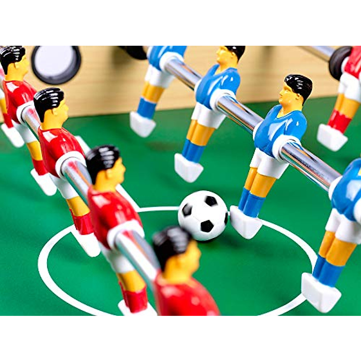 OuMuaMua 9pcs Foosball Table Balls 1.42 Inch Table Soccer Balls for Foosball Tabletop Game Foosball Accessory Replacements Multicolor World Cup Foosball