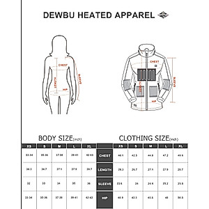 DEWBU Soft Shell Heated Jacket for Women with 12V Battery Pack and Detachable Hood Outdoor Electric Heating Coat, Purple, XL