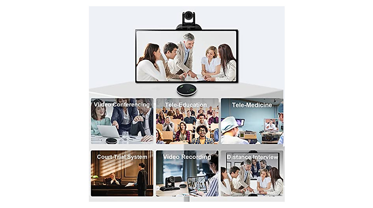 TONGVEO HD Conference Camera & Speaker System Bundle