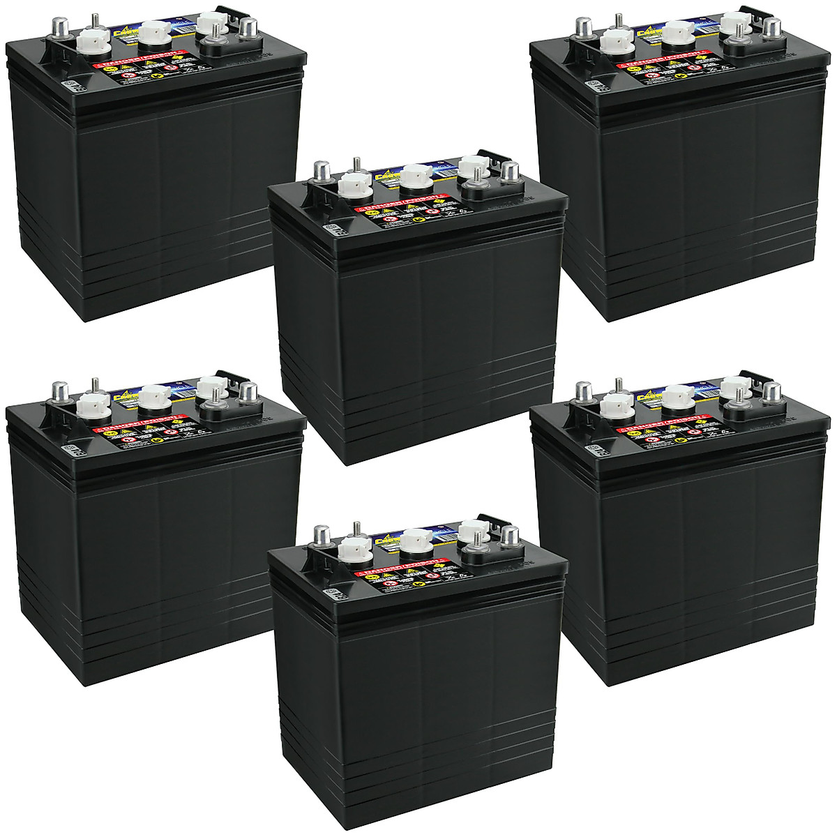 PowerStar Crown CR-220 Group GC2 6V 220 AH Battery X6