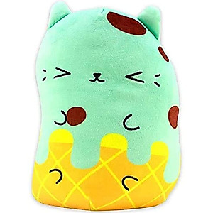 Cats vs Pickles - Jumbo - Mint Chippie - 8.6" Super Soft and Squishy Stuffed Bean-Filled Plushies - are You Team Cat or Team Pickle? Collect Them All!