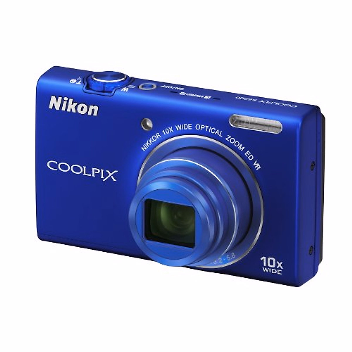 Nikon COOLPIX S6200 16 MP Digital Camera with 10x Optical Zoom NIKKOR ED Glass Lens and HD 720p Video (Blue)