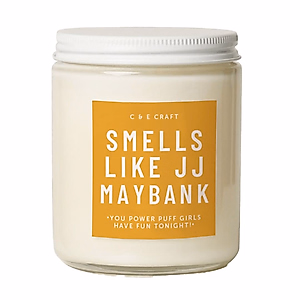 CE Craft Smells Like JJ Maybank Candle - White Driftwood Scent - Gift for Her, Prayer Candle, Scented Soy Wax Candle for Home | 9oz Clear Jar, 40 Hour Burn Time, Made in The USA