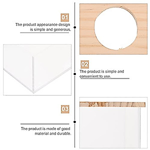 PATKAW Hamster Hideout, 1 Pc Hamster Sand Bath Box Hamster Litter Box Hamster Bathtub Hamster Cages Accessories for Hamster, Rat, Pet - 6.48X4.52inch