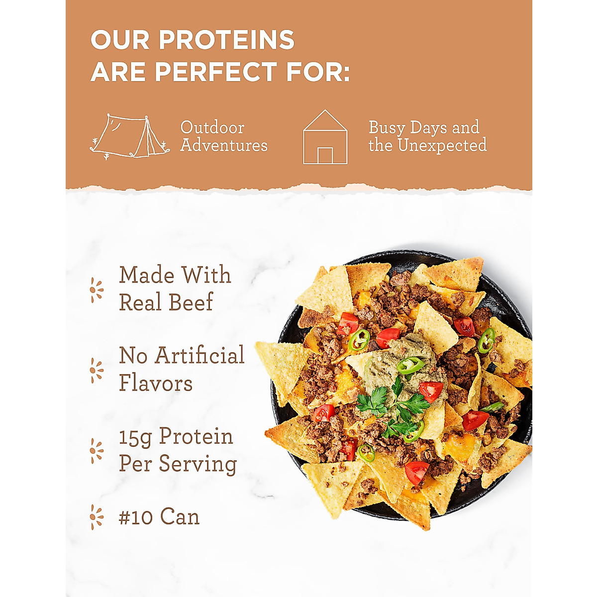 READYWISE - Simple Kitchen, Seasoned Ground Beef Crumbles, 22 Servings, MRE, Emergency Food Supply, Freeze Dried Meat, Freeze Dried Food, Canned Food, Ground Beef, Camping, Survival Food, 10 Can