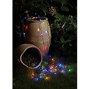 TAYNGUANG Solar Fairy Lights Outdoor, 33ft 100 LED Solar Powered Garden Lights Outside 8 Modes Waterproof Solar String Lights for Trees Patio Fence Wedding Party Christmas Decor