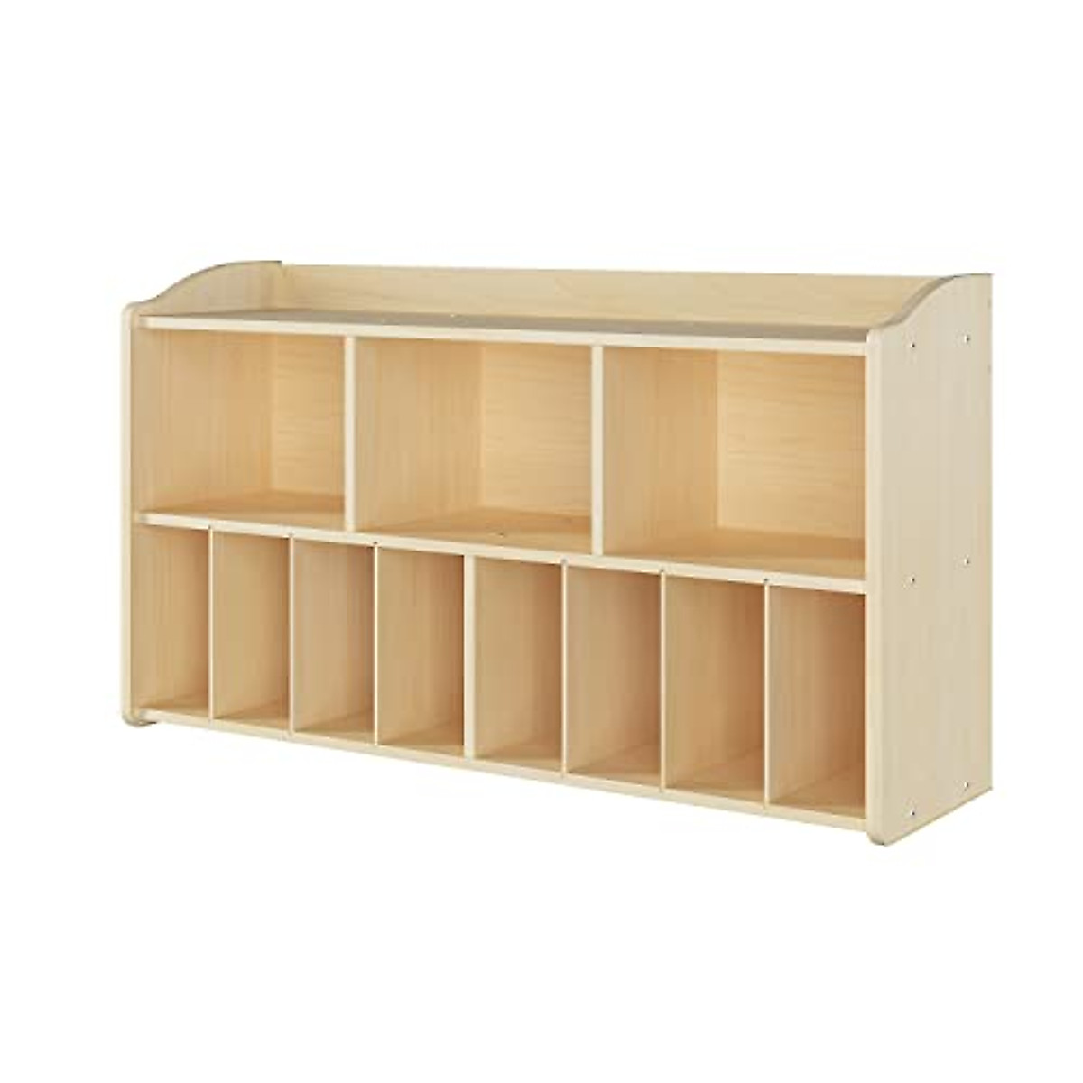 Foundations SafetyCraft Diaper Organizer for Daycares, Wall-Mounted, Natural Wood