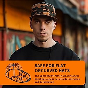 Hat Washers, 1 Pack Baseball Hat Cleaners Cap Washer, Fit for Adult/Kid's Hat Washer Frame Cage, Hat Protector Racks for Washing Machine, Black