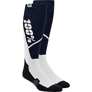 100% Torque Comfort Moto Navy White Socks size Large-X-Large