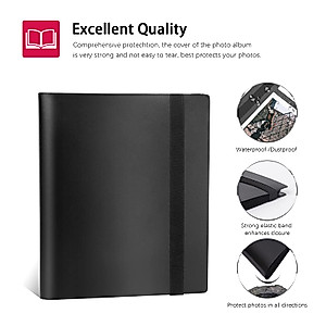 192 Pictures Photo Album for Fujifilm Instax Mini 11 12 evo 90 70 50S 26 25 9 8+ 7S Instant Camera, 2x3 Photo Album for Polaroid Snap Z2300 PIC-300P Film, Black