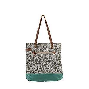 Myra Bags Abstract Upcycled Canvas Tote Bag S-0739