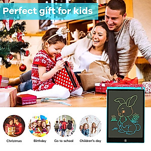 LCD Writing Tablet Doodle Board, 12inch Colorful Drawing Tablet Writing Pad for Kids, Electronic Erasable Learning Educational Girls Gifts Toys for 3 4 5 6 7 Year Old Girls Boys