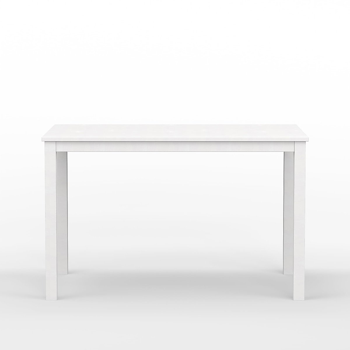 Glenwillow Home 48" Rectangular Solid Wood Dining Table in White