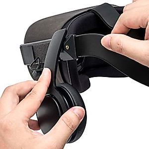 Globular Cluster VR Headphones for Oculus Quest 1 Gen Fully Immersive Improved Audio Experience with Deep Bass 3D 360 Degree Drivers - Clip On Design Easy to Install and Remove
