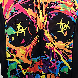 Women's Cycling Jersey Set Long Sleeve Bike Bicycle Riding Outdoor Jacket + Pants Suit Eye Gold Black XL